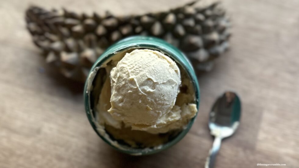 Durian Creme Brulee - thesugarcrumble: a family food blog adventure!