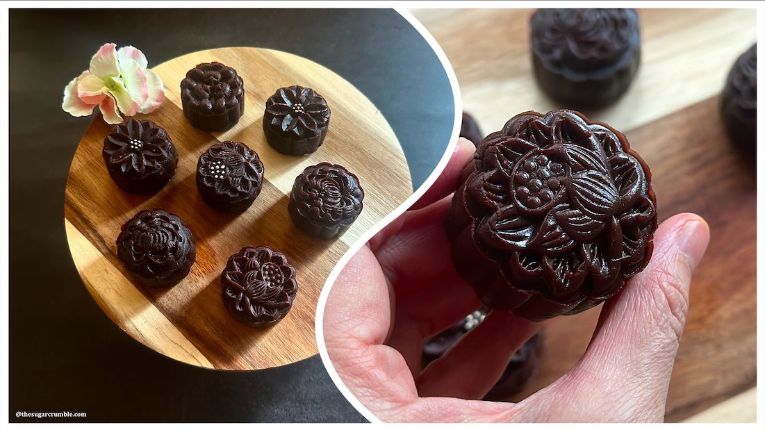Orange Cointreau Chocolate Snowskin Mooncake - thesugarcrumble: a ...